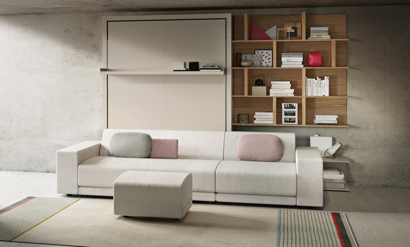 Divano con letto matrimoniale a scomparsa Oslo Divano | Clei